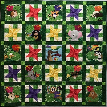 Jungle Animal Quilt Block Patterns Jungle Babies Quilt Pattern By